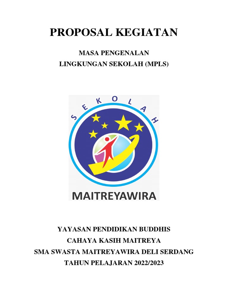 01 Proposal Kegiatan MPLS T.P 2022-2023 | PDF