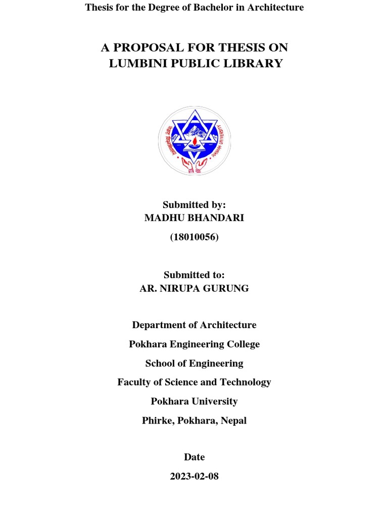 Final Porposal of Public Library 08-02-2023 by Madhu Bhandari | PDF ...