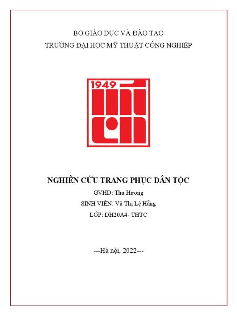 Nghiên C U Trang PH C Dân T C. VUTHILEHANG | PDF
