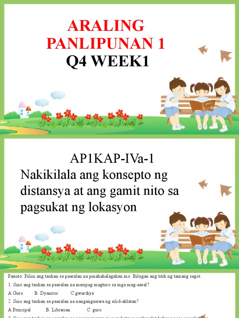 AP q4 Week 1 Day 1 | PDF