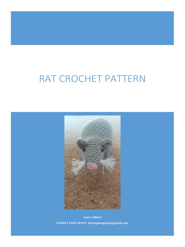 Rat Crochet Pattern American Terms | PDF | Crochet | Sewing