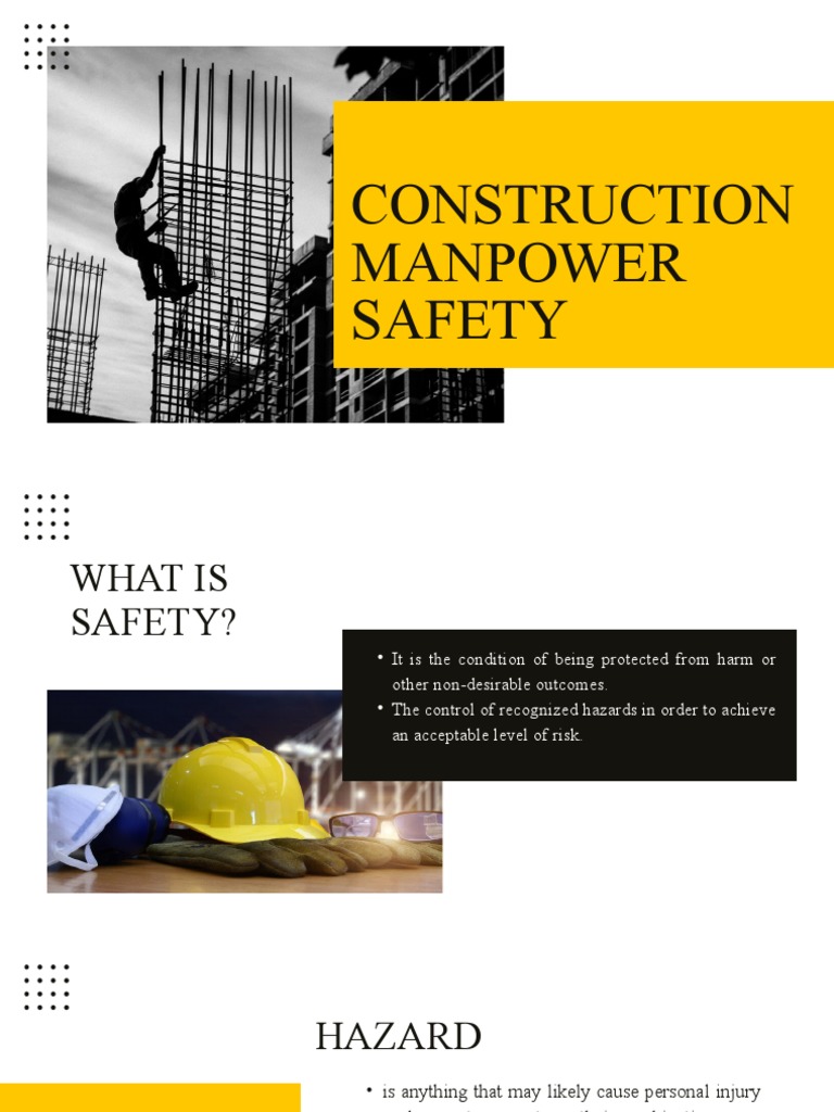 Construction Manpower Safety | PDF | Occupational Safety And Health ...