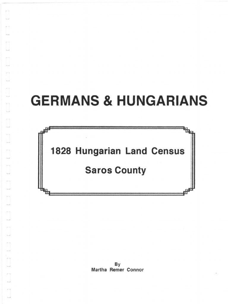 Germans & Hungarians: 1828 Land Census, Vol. 24 | PDF | Alphabet | Hungarians