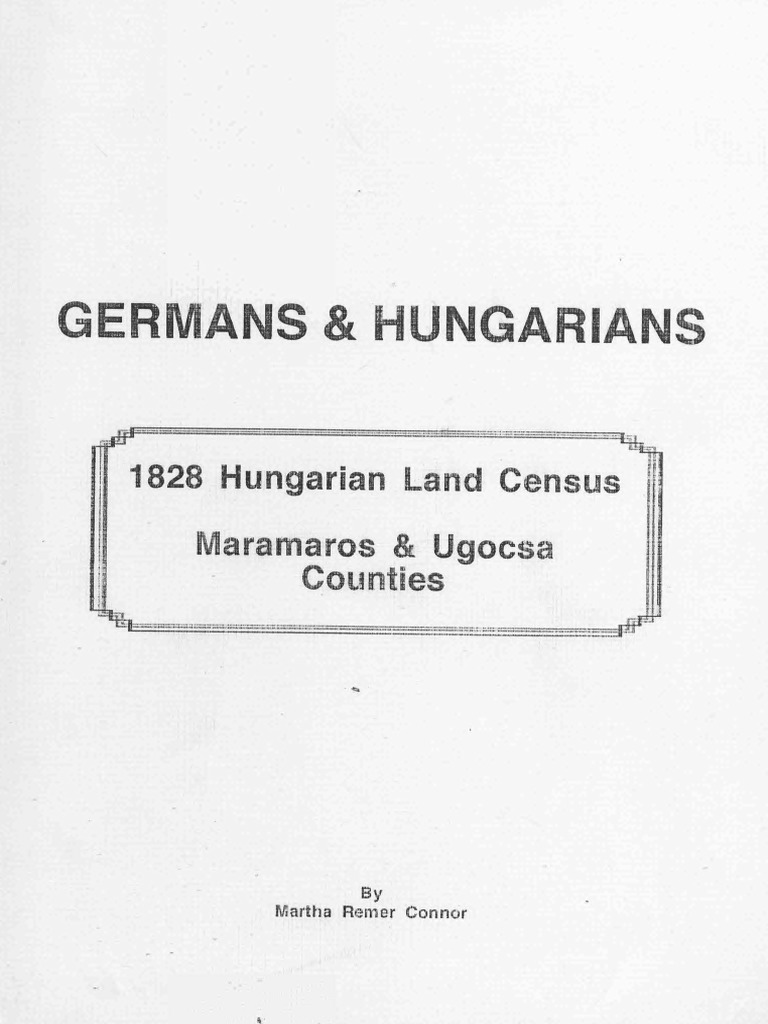 Germans & Hungarians: 1828 Land Census, Vol. 16 | PDF | Europe