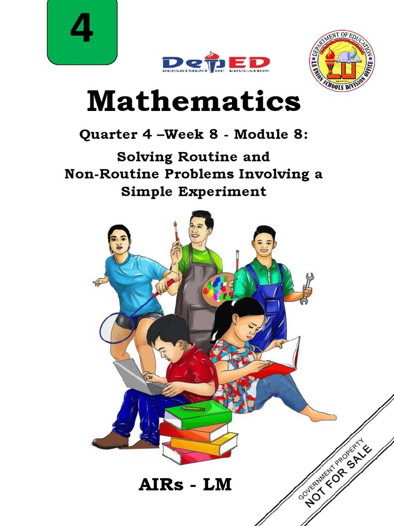 Math 4 - Quarter 4-Week 8-Module 8 | PDF | Probability | Mathematics