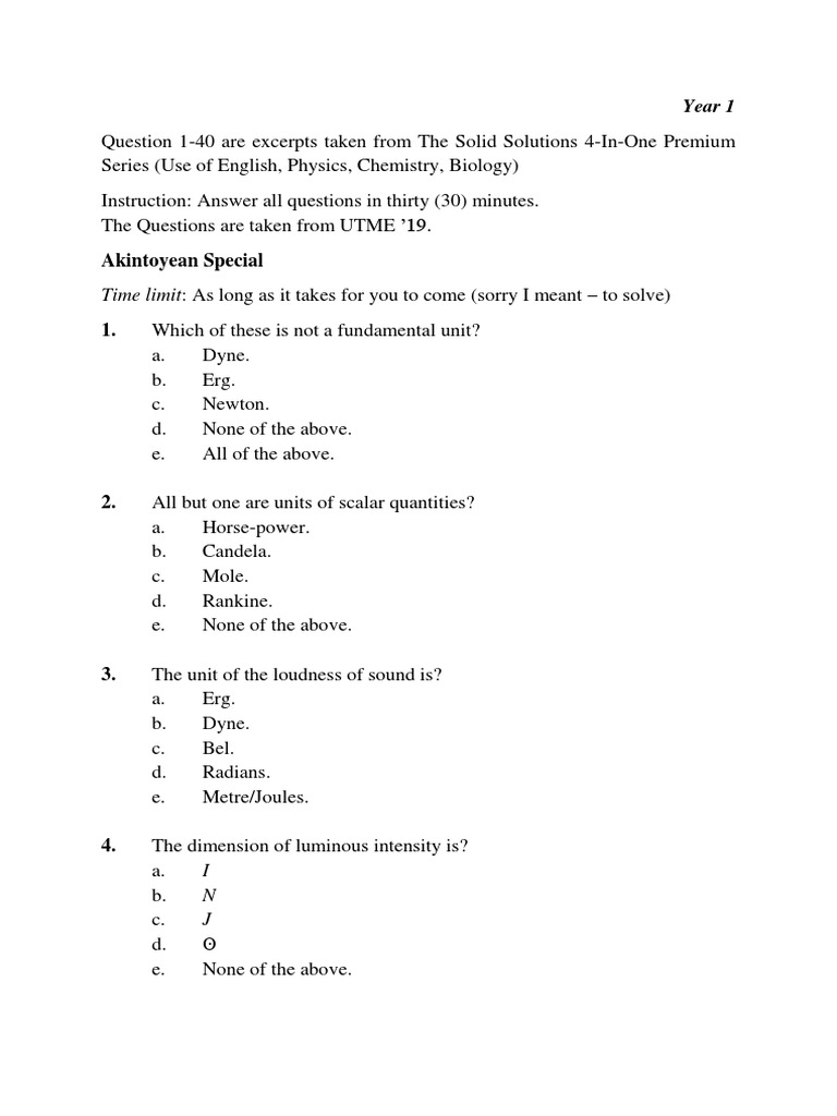 Year 1 Physics Exam Questions | PDF | Electric Generator | Pressure
