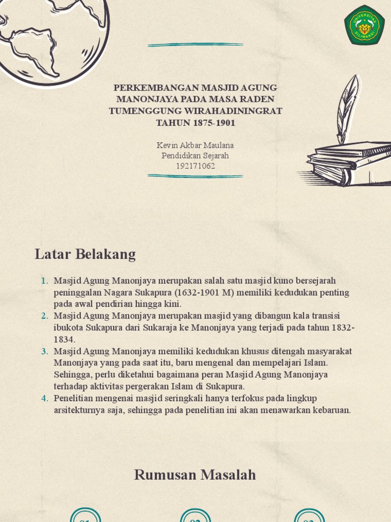 Perkembangan Masjid Agung Manonjaya Pada Masa Raden Tumenggung ...
