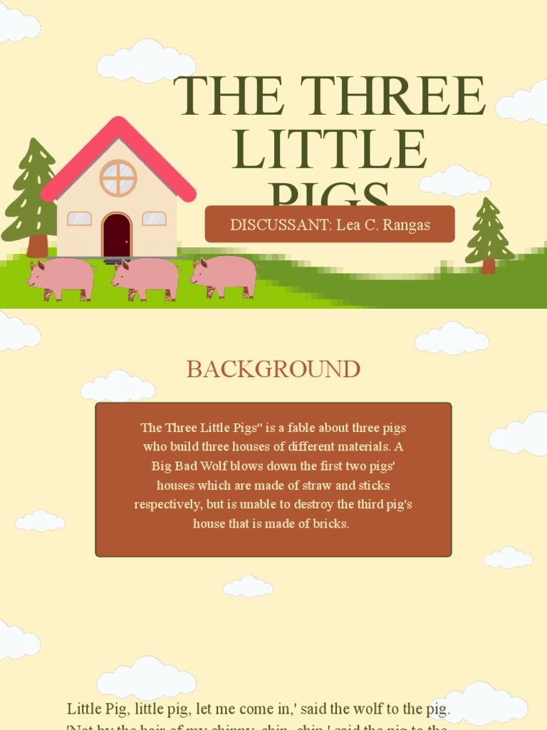 Three Little Pigs: Story and Analysis | PDF