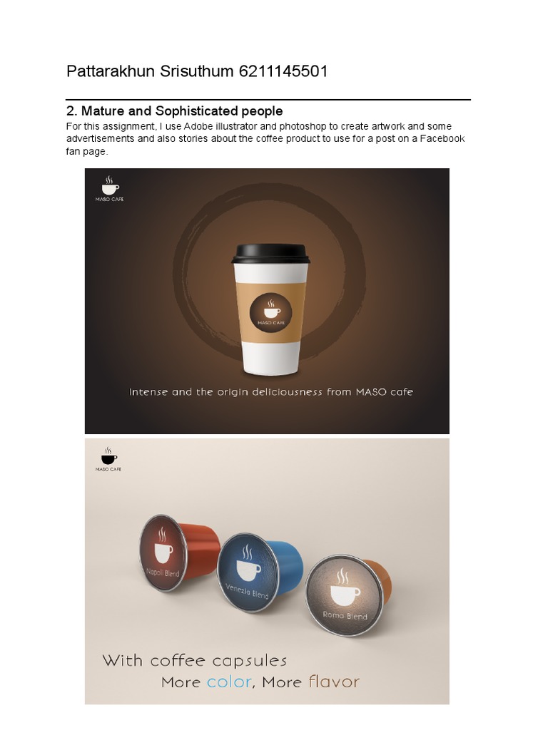 Principle of Culinary Arts Assignment - Coffee Shop | PDF