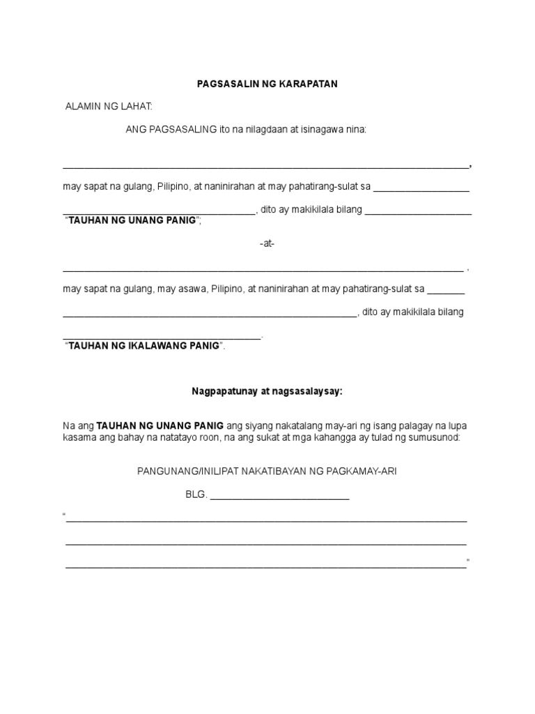 Pagsasalin NG Karapatan | PDF