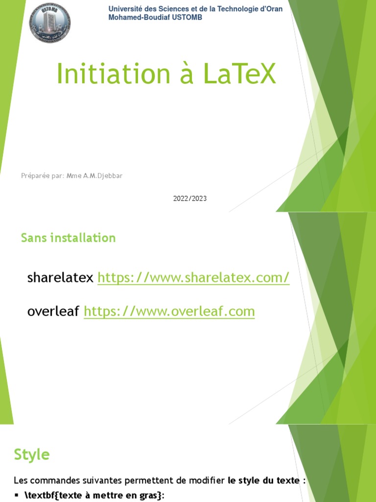 Guide LaTeX : Styles et Mise en Page | PDF | Couleur | Graphisme