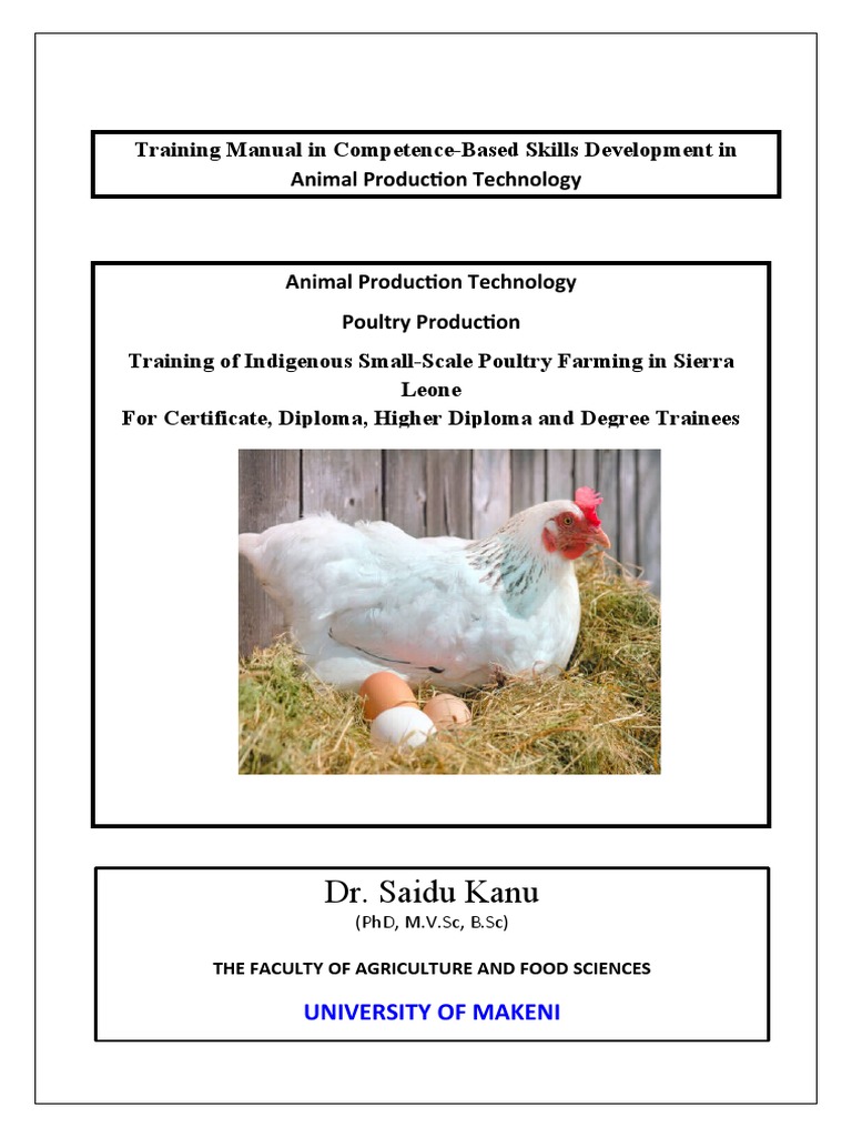 Poultry Production Lecture Notes | PDF | Poultry Farming | Chicken