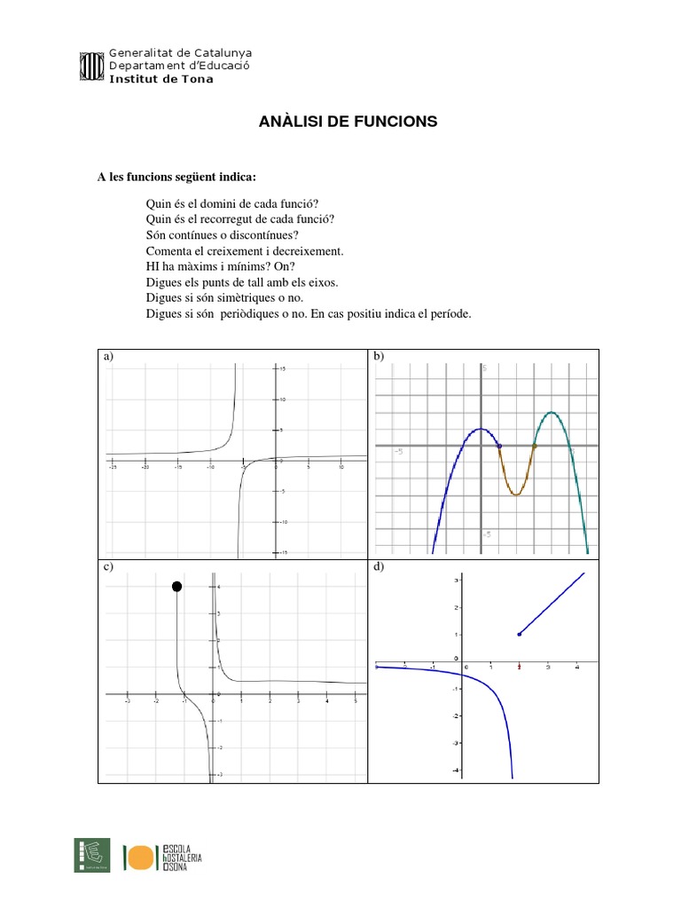 Anàlisi Funcions | PDF