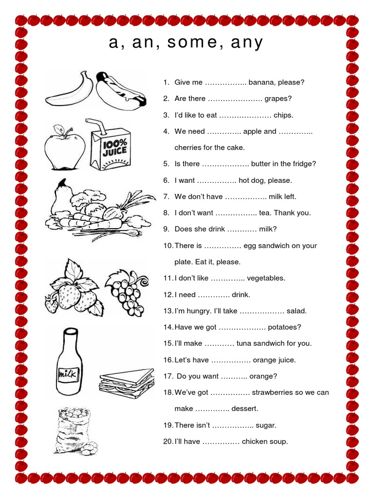 A, An, Some, Any PDF | PDF