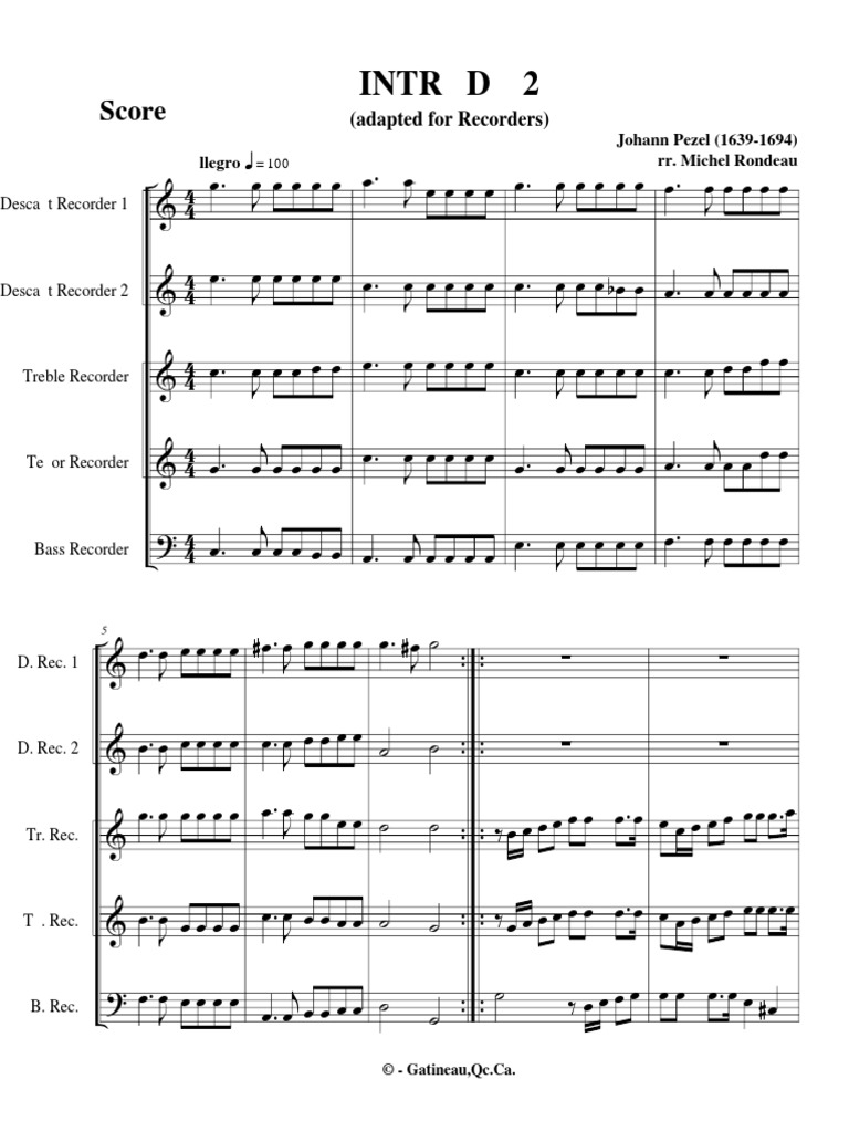 Intrada - Pezel | PDF