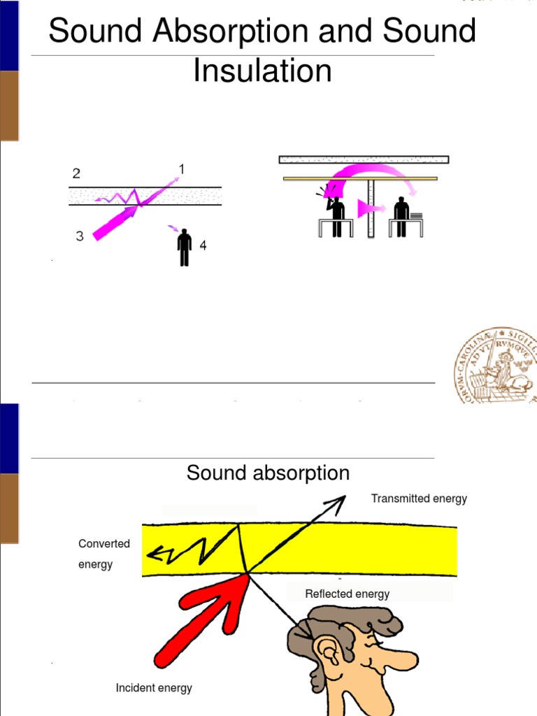 Lecture Sound Absorption Insulation | PDF | Qualia | Physical Quantities