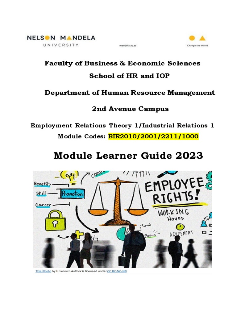 Module Learner Guide 2023 | PDF | Employment