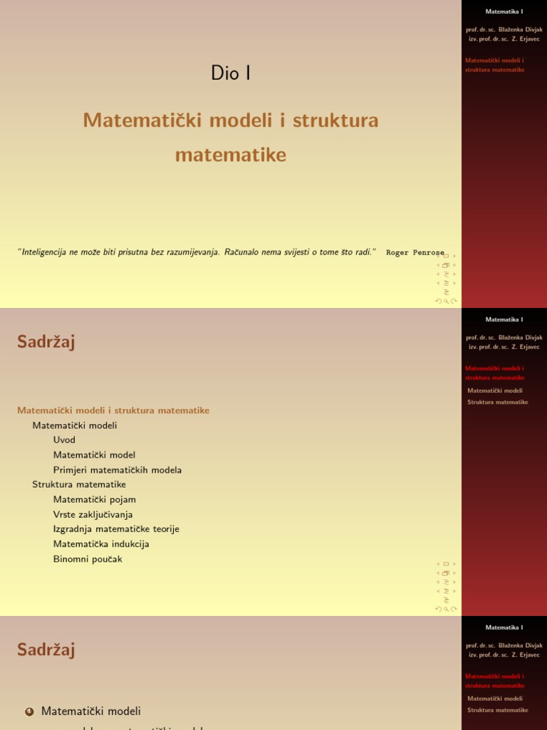 Matematika1 Modeli | PDF