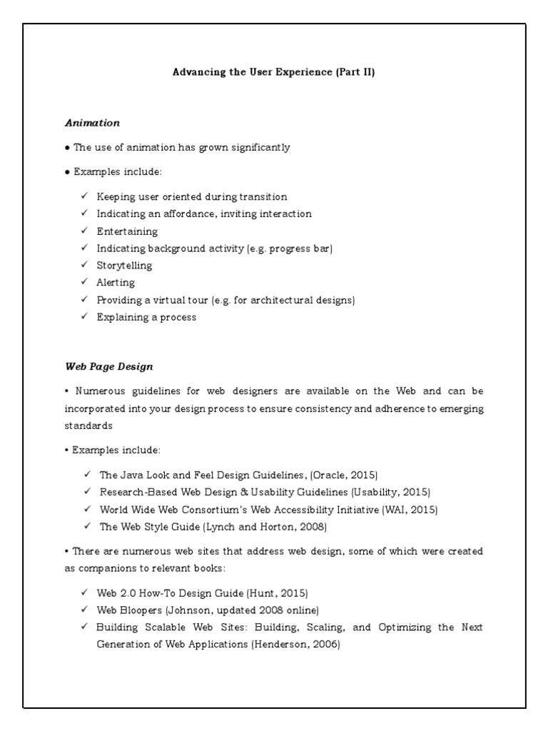 Advancing The User Experience (Part II) | PDF | World Wide Web ... Advancing The User Experience (Part II) | PDF | World Wide Web ...