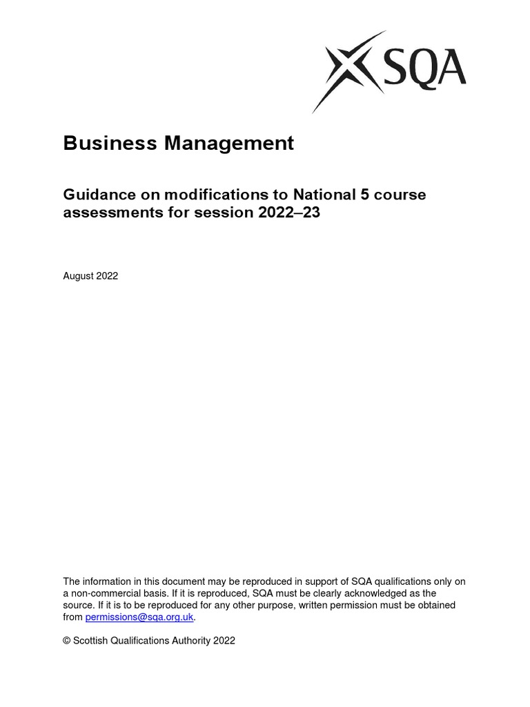 Modification-Guidance-N5-Business-Management 1 | PDF | Business ...