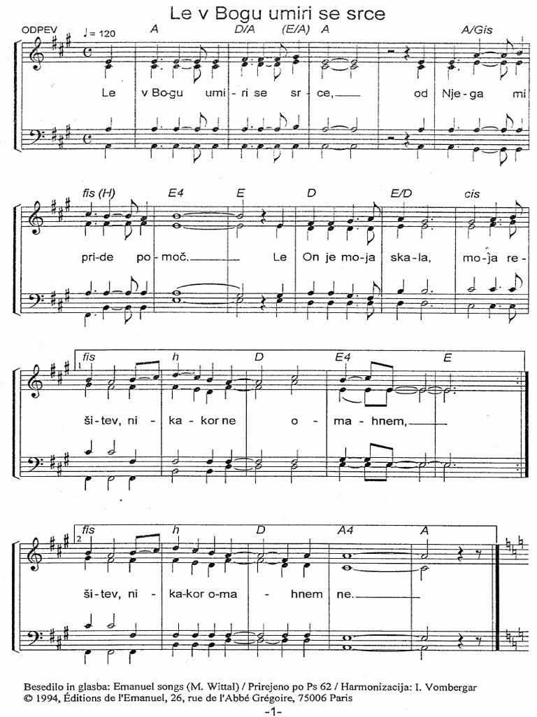 Le V Bogu Umiri Se Srce 1 | PDF