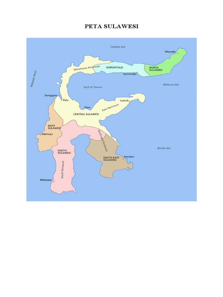 Peta dan Geografi Pulau Sulawesi | PDF