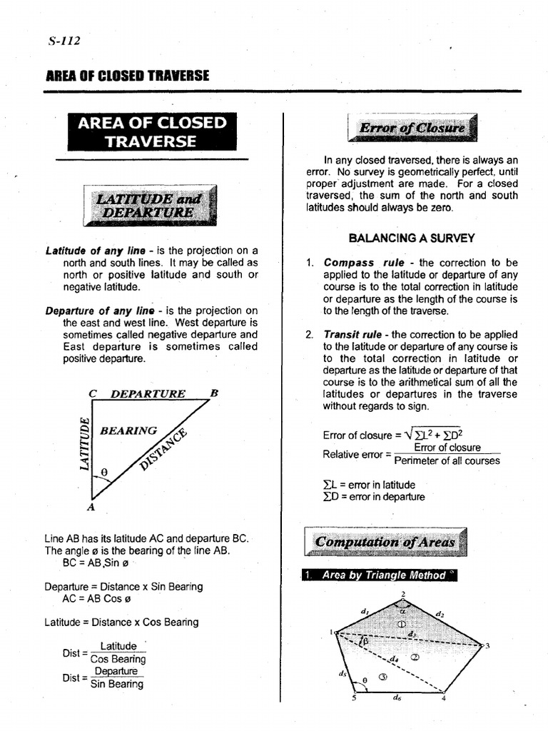 Besavilla Surveying Traverse | PDF | Geometry | Elementary Geometry