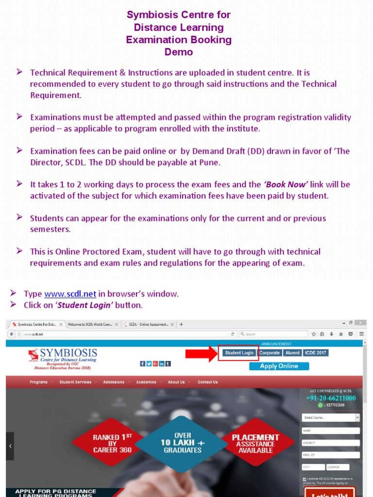 SCDL Examination Demo | PDF | Laptop | Desktop Computer