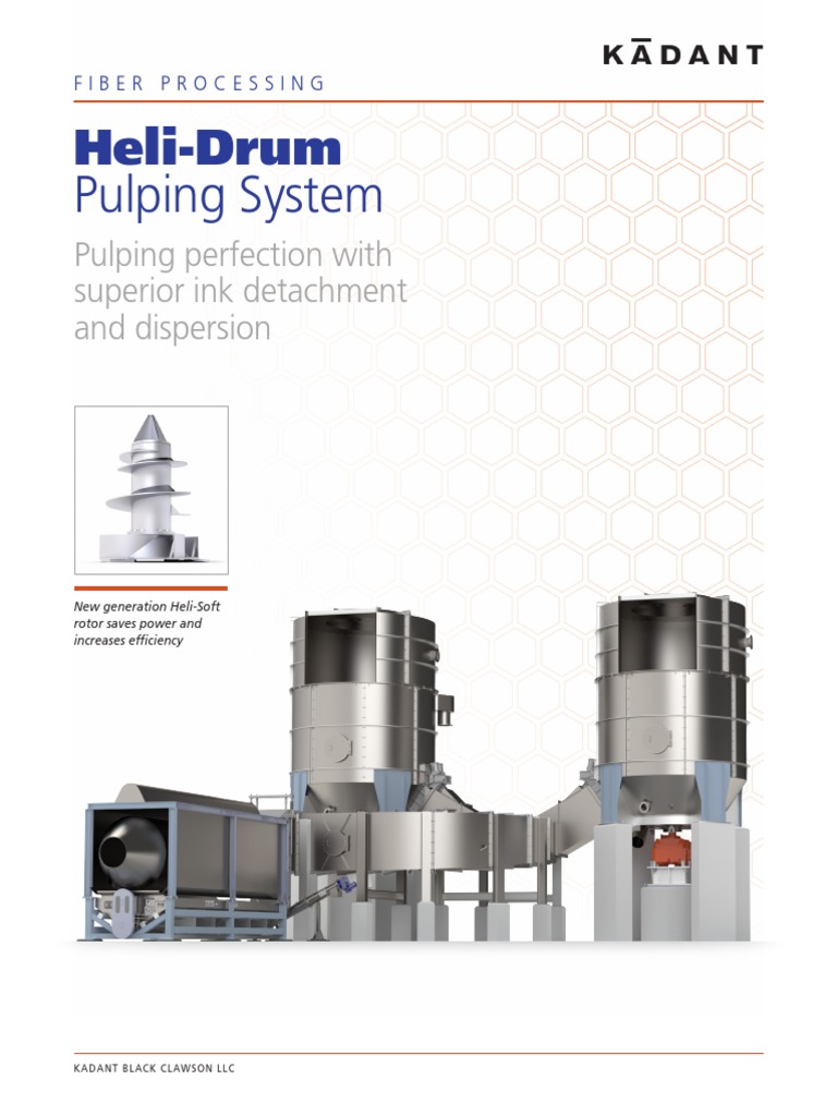 Heli-Drum Pulping System: Pulping Perfection With Superior Ink ...