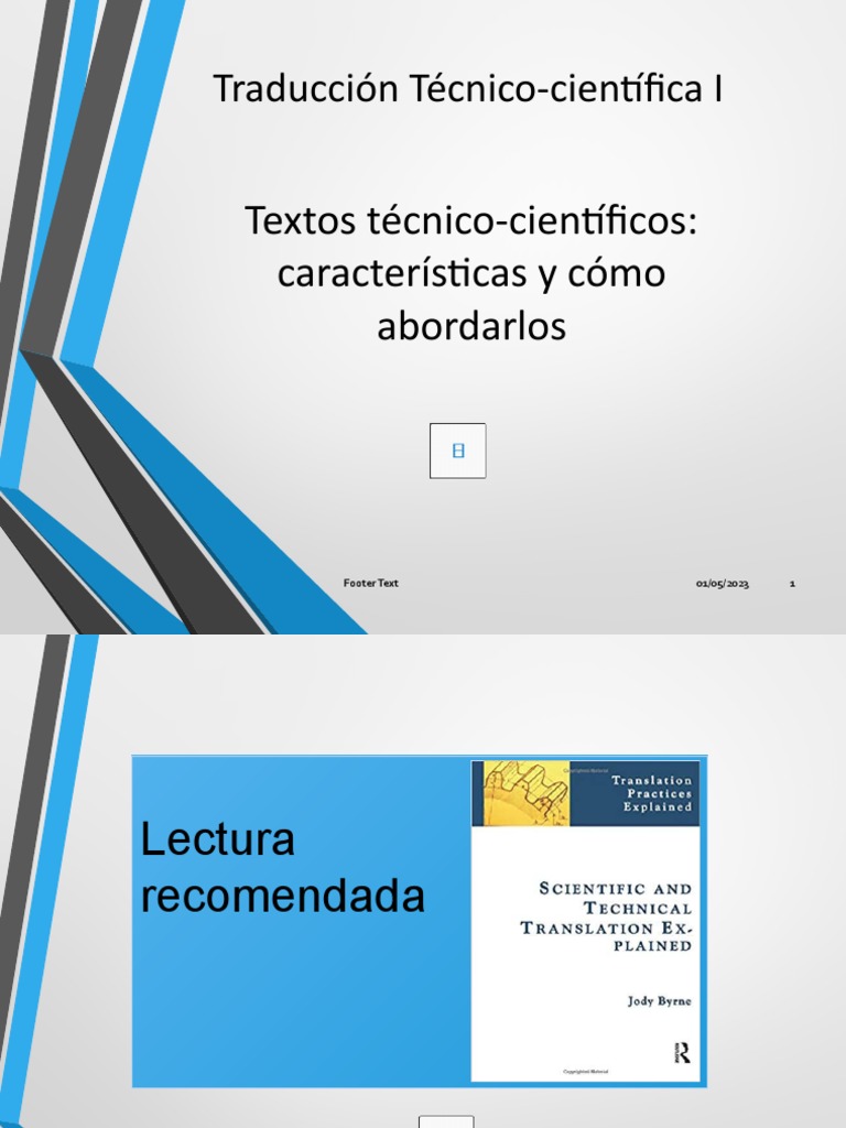 Traducción en textos técnico-científicos | PDF