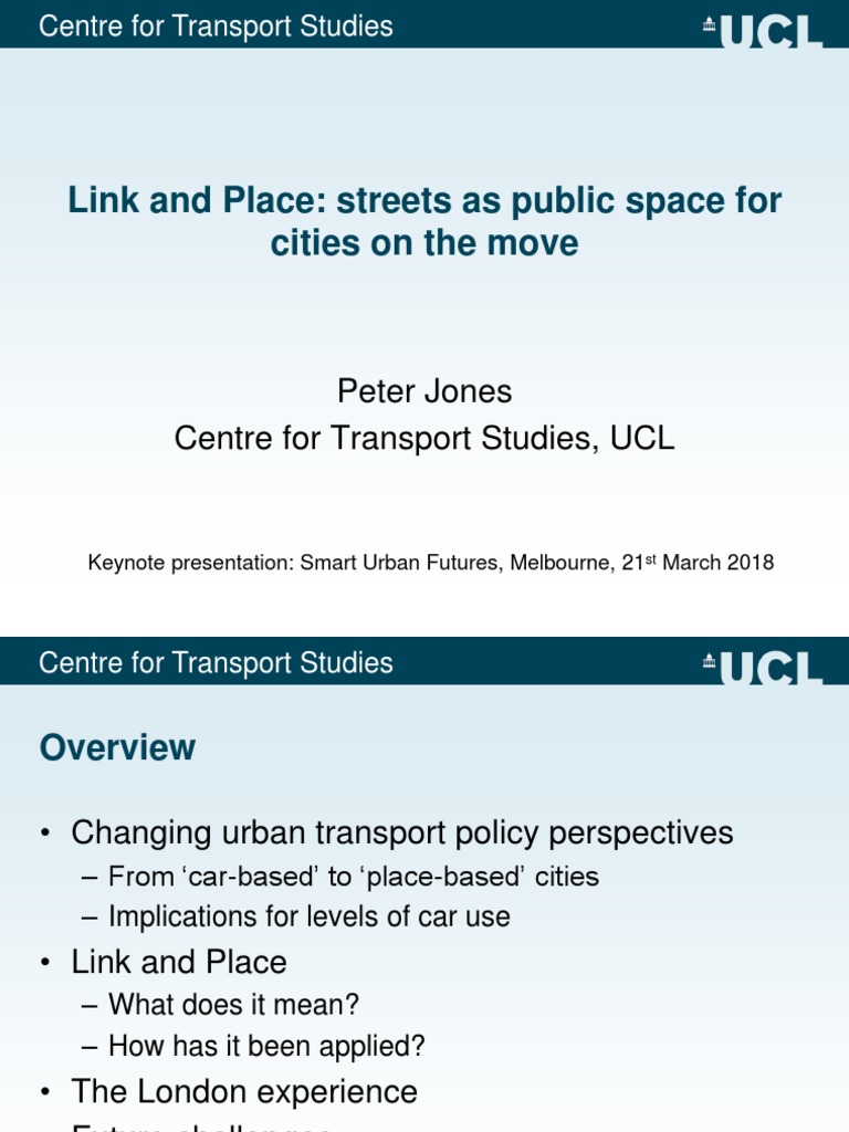 SUF 2018 1.1 Link and Place Streets As Public Space | PDF | Traffic ...