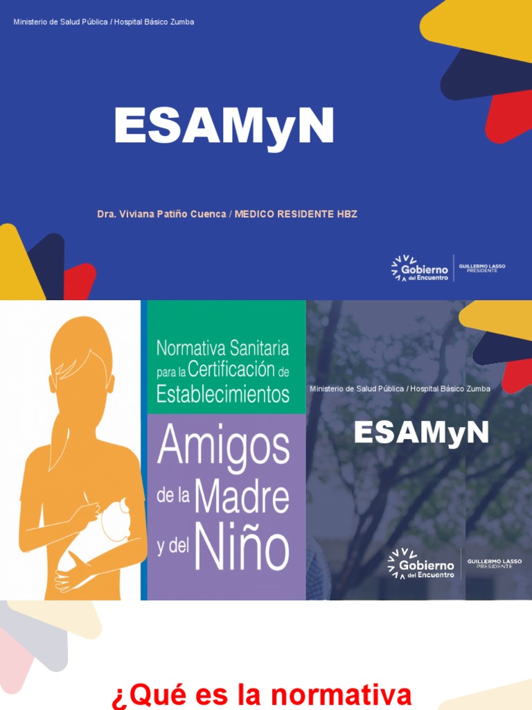 Normativa ESAMyN en Ecuador 2023 | PDF | Amamantamiento | Hospital