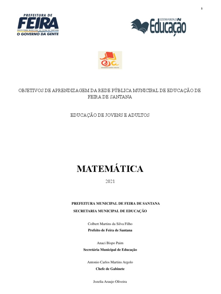 Coas de Matematica - Eja | PDF | Matemática | Números
