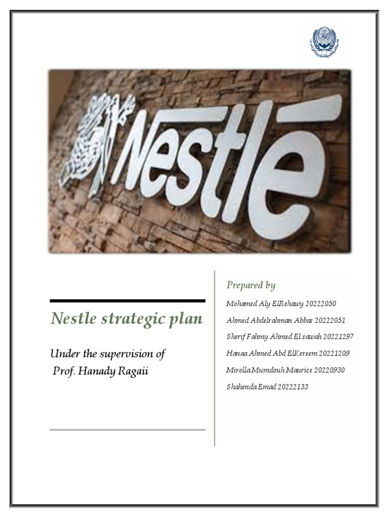 Nestle Strategic Plan Final Project 4M1 Group. (Major - Marekting ...