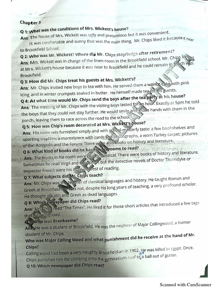 MR Chips Question Answers 3 To 7 | PDF