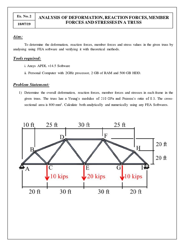 Ex 2 Truss Manual Pdf