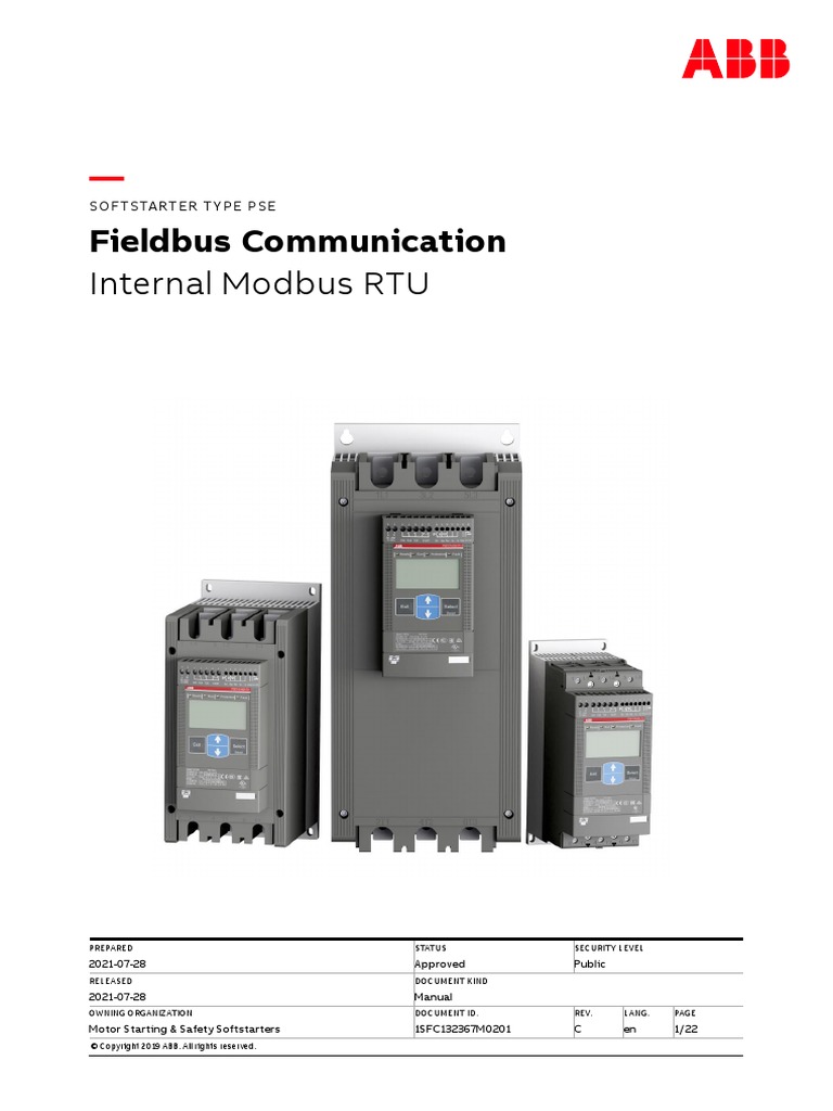 1SFC132367M0201 PSE Internal Modbus RTU | PDF | Computer Hardware | Information And ...