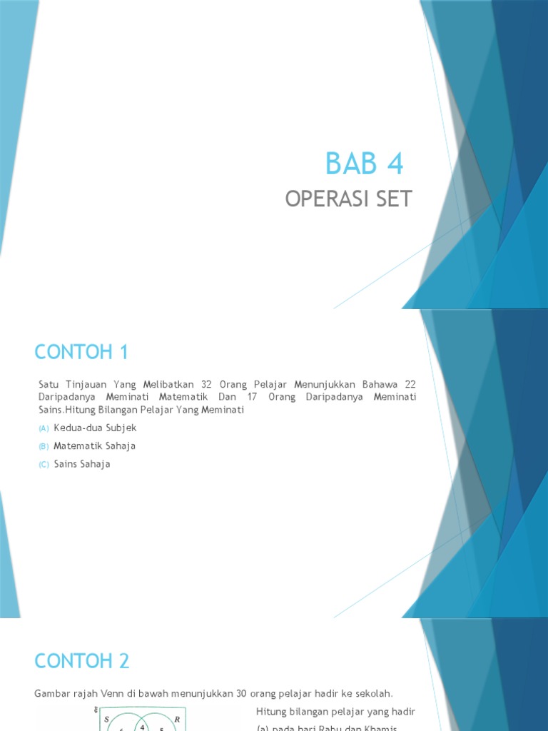 BAB 4 Operasi Set | PDF