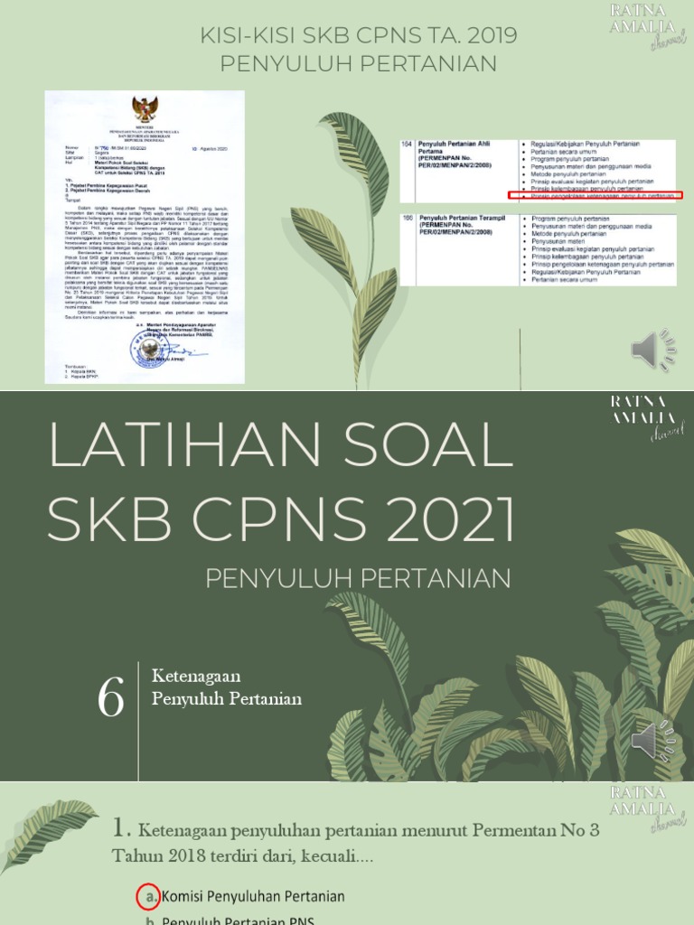 Latihan Soal 6 - SKB PP | PDF