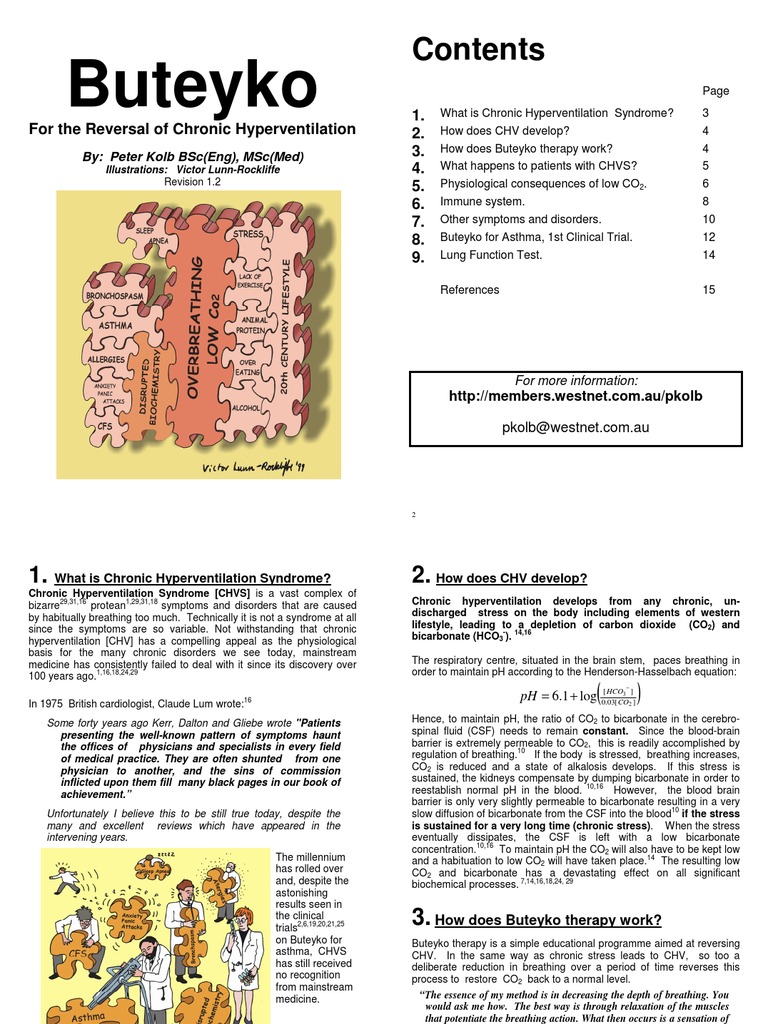 Buteyko For The Reversal of Chronic Hyperventilation | PDF | Carbon ...