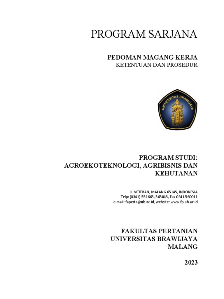 Pedoman Magang FP 2023 - 2024 | PDF