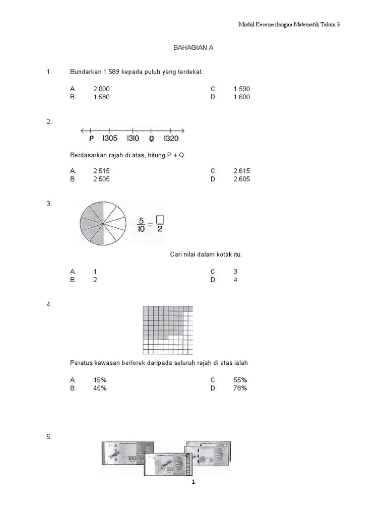 Soalan PBD Akhir Tahun 2019 - MT T3 | PDF