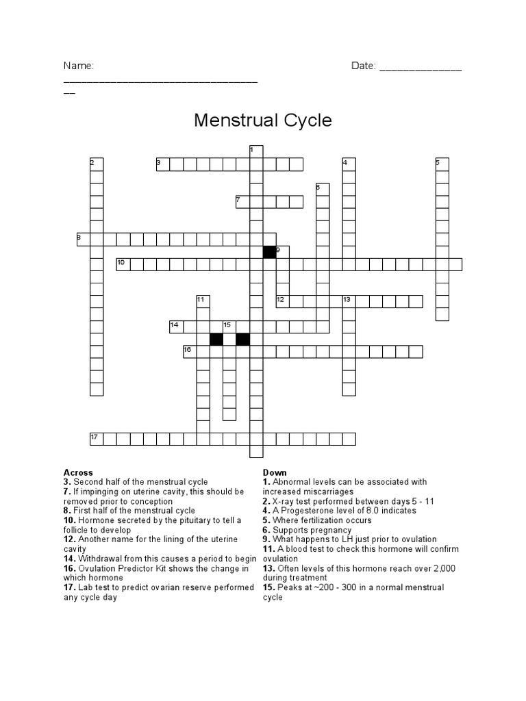 Menstrual - Cycle - Grade 10 Quiz | PDF