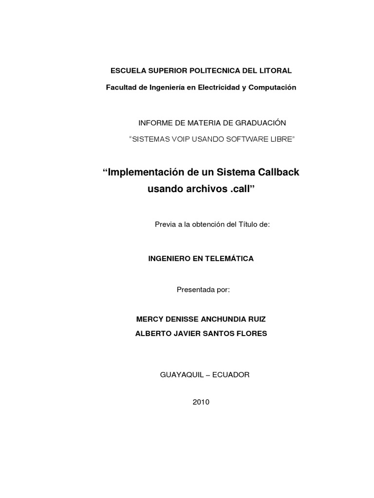 Implementacion Sistema Callback Asterisk | PDF