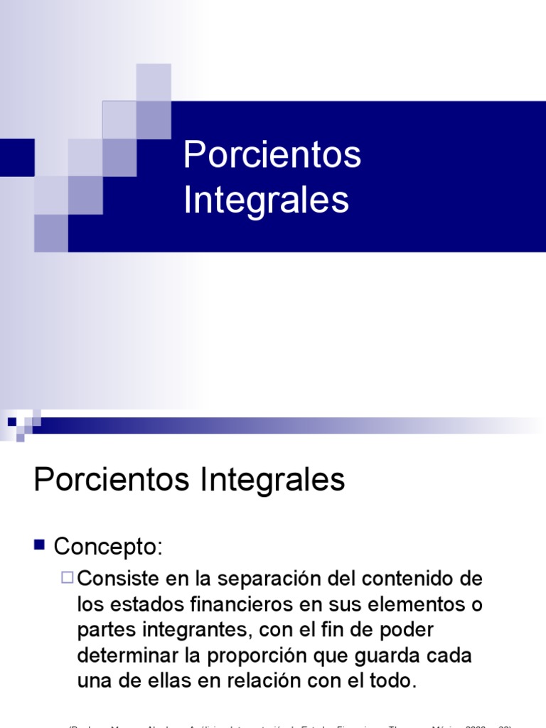 Porcientos Integrales | PDF