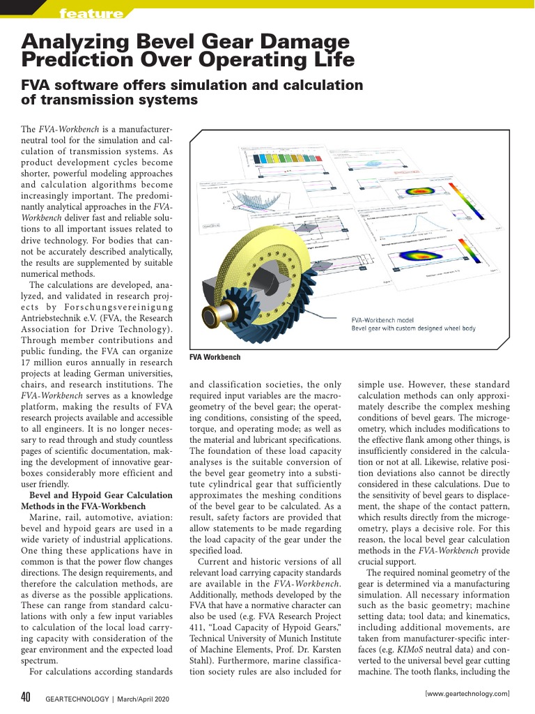 Analyzing Bevel Gear Damage Prediction Over Operating Life | PDF | Gear | Simulation