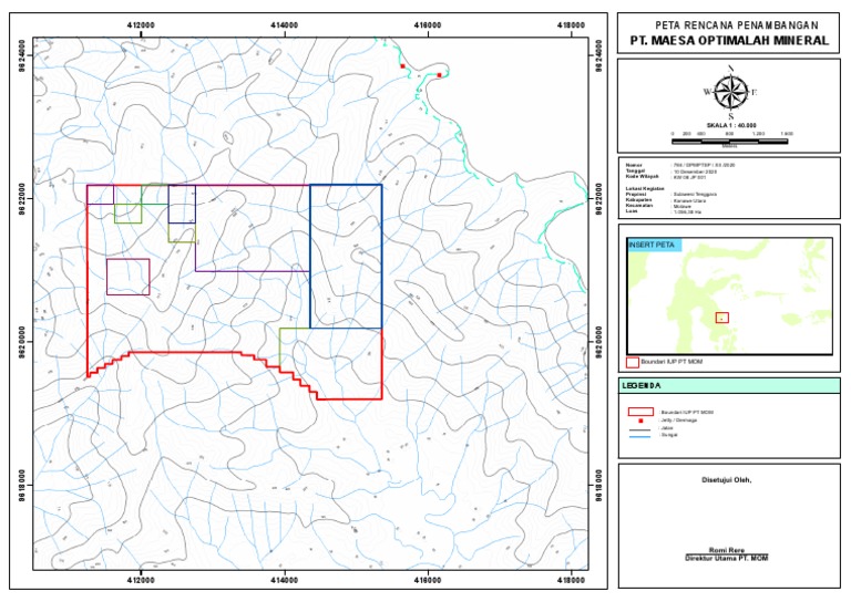 Peta IUP PT Maesa Optimalah Mineral | PDF
