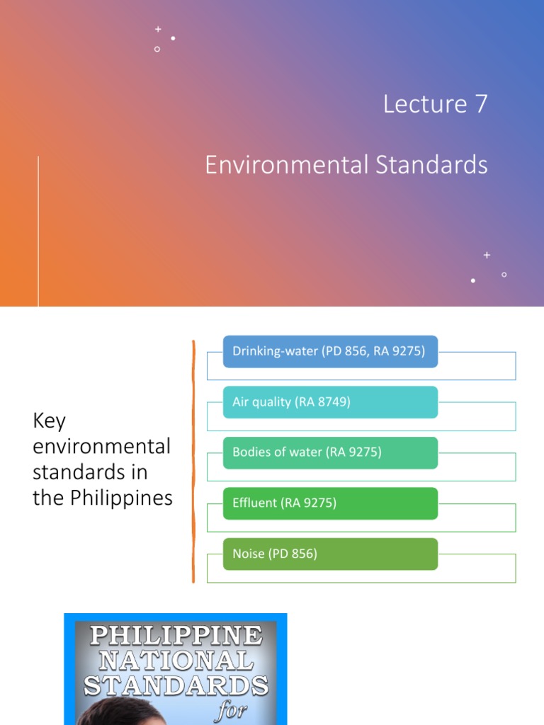 Philippine Environmental Standards Overview | PDF | Drinking Water ...