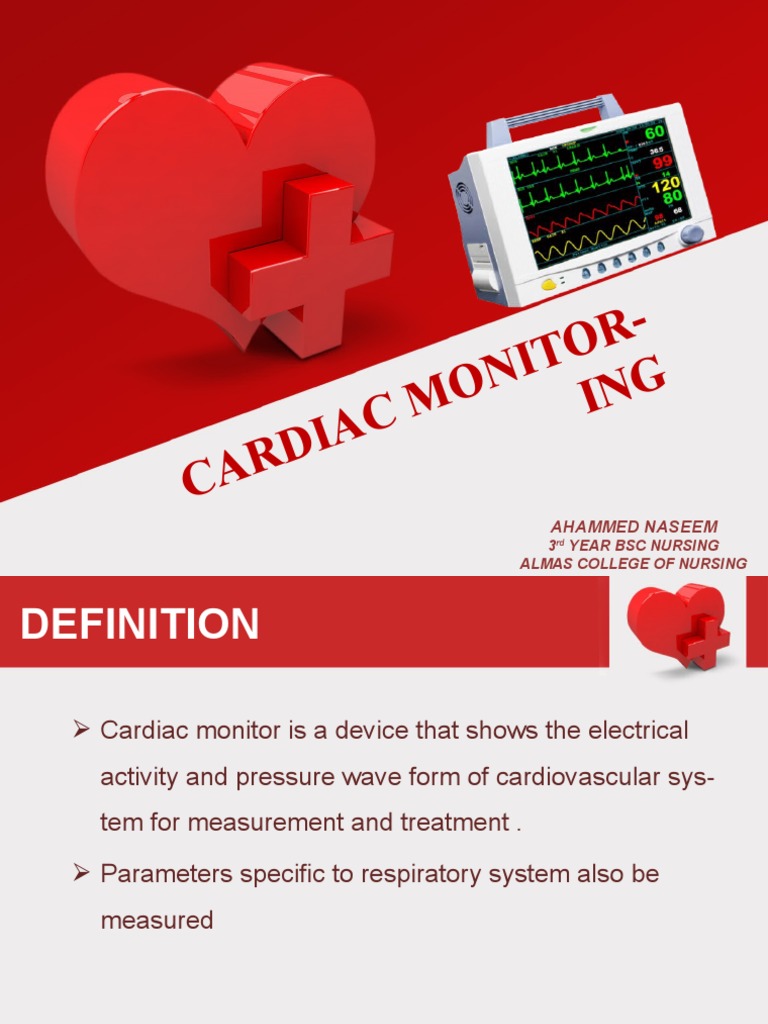 Cardiacmonitoring 221217173812 306f7edd | PDF | Heart | Monitoring ...