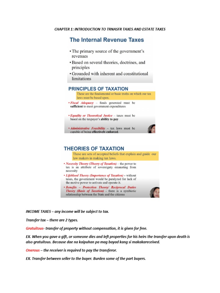 Chapter 1 Business Tax | PDF